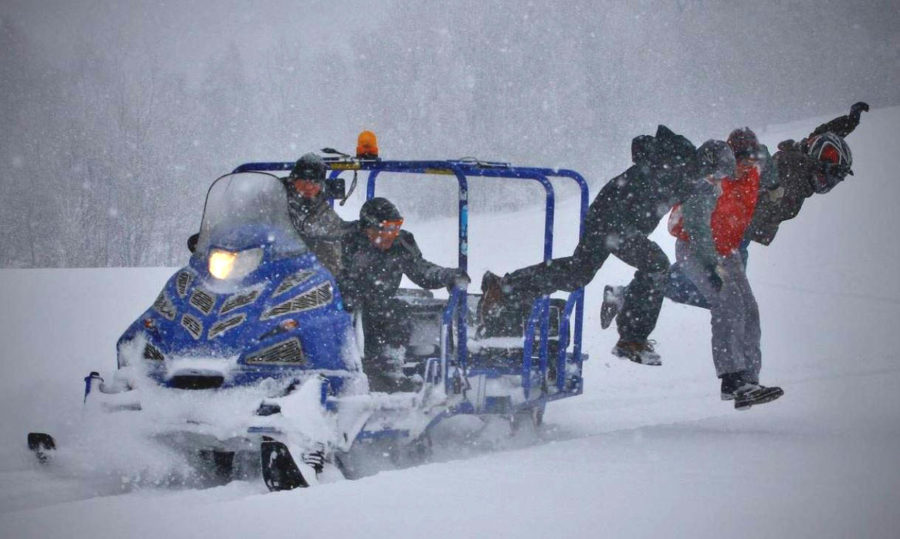 Transalp towing sled - Alpina Snowmobiles